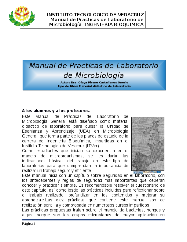 (DOC) Manual de Laboratorio de Microbiologia General