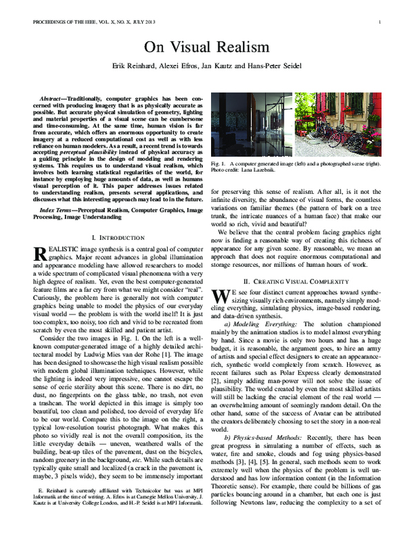 (PDF) On Visual Realism