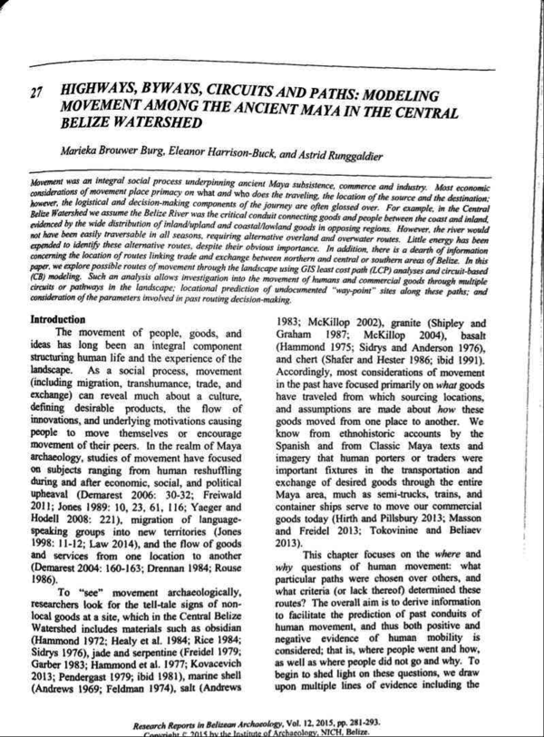 (PDF) Highways, Byways, Circuits and Paths: Modeling Movement among the ...