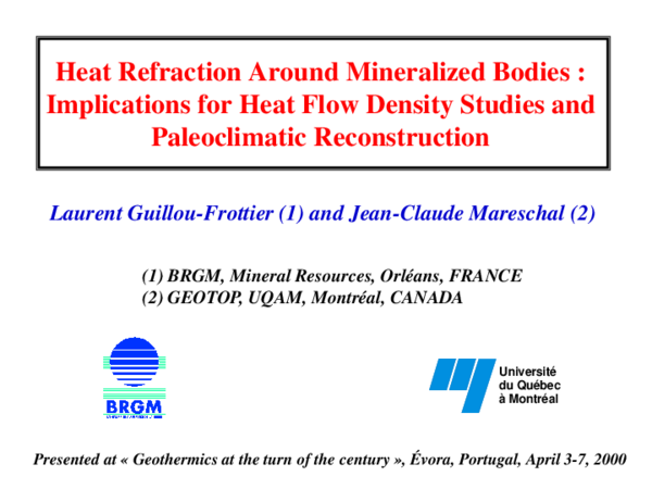 (PDF) Heat Refraction Around Mineralized Bodies: Implications for Heat ...