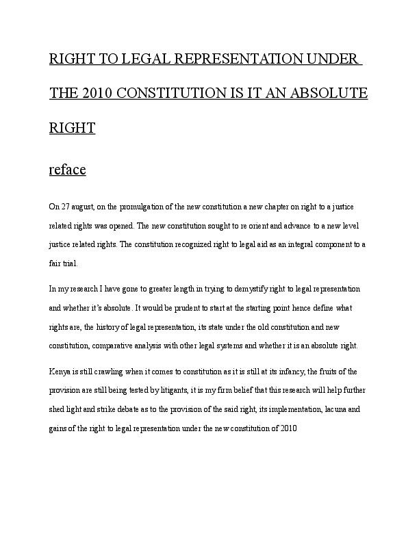 (DOC) Right to legal representation in Kenya