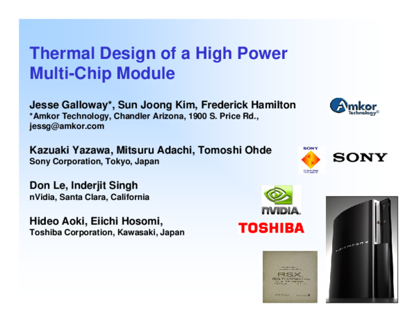(PDF) Thermal Design of a High Power Multi-Chip Module