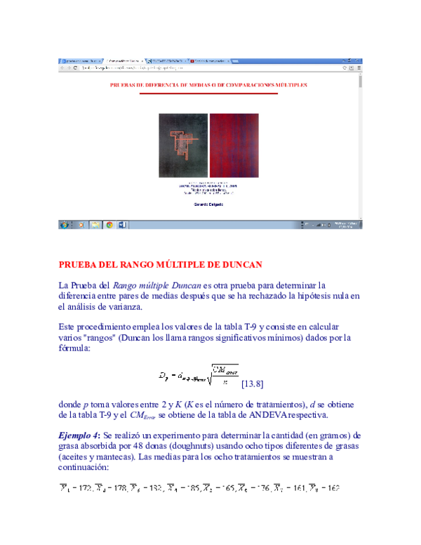 (DOC) Investigación del rango múltiple de pruebas de Ducan