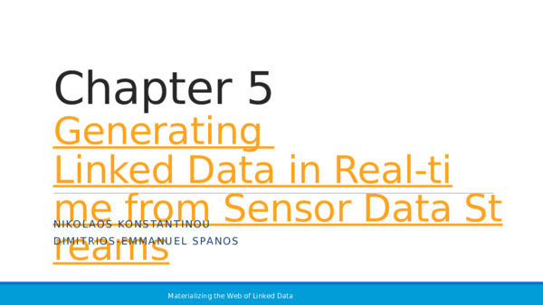 (PPT) Generating Linked Data in Real-time from Sensor Data Streams (PPT) Generating Linked Data in Real-time from Sensor Data Streams