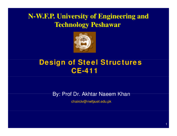 (PDF) Lecture 2 Introduction to Steel Structures