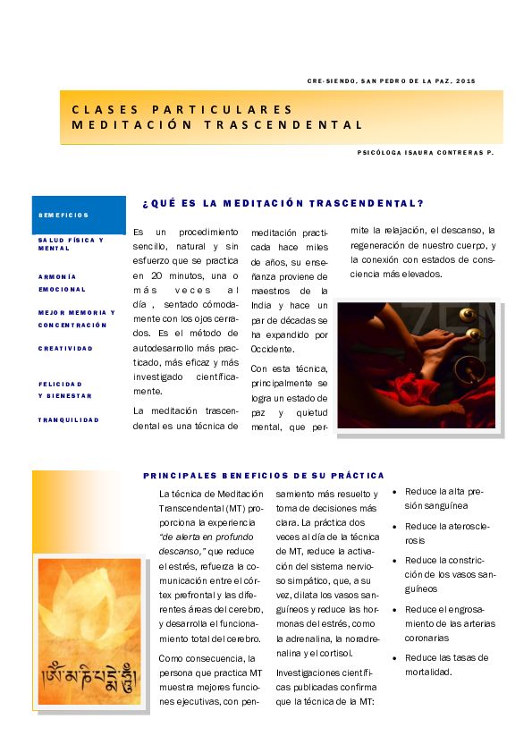 (PDF) C L A S E S PA R T I C U L A R E S M E D I TA C I Ó N T R A S C E ...