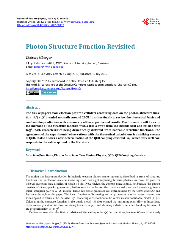 (PDF) Photon Structure Function Revisited