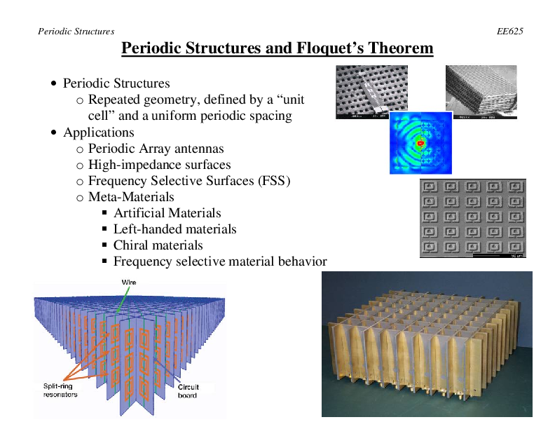 (PDF) Periodic Structures and Floquet's Theorem