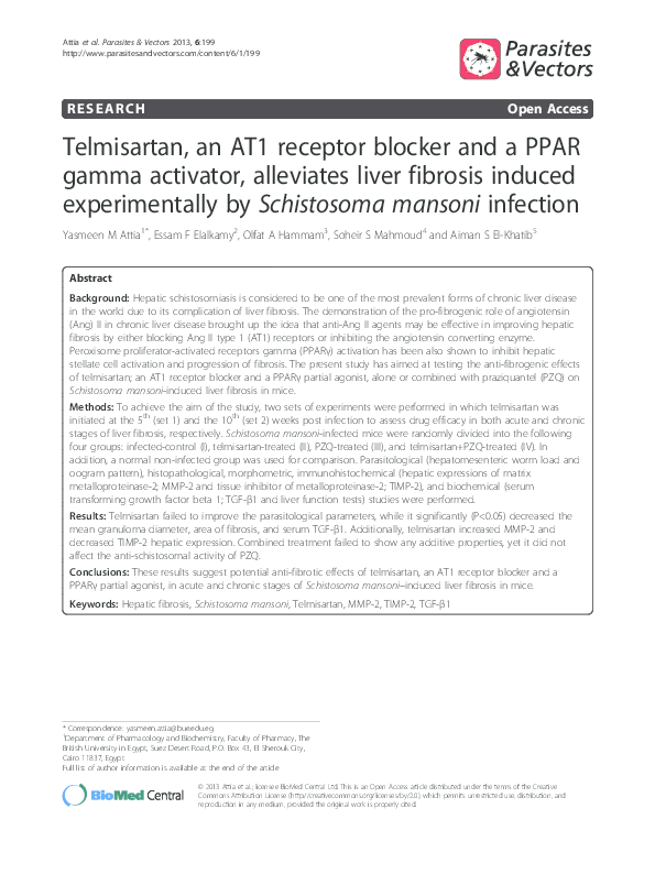 (PDF) Telmisartan, an AT1 receptor blocker and a PPAR gamma activator ...