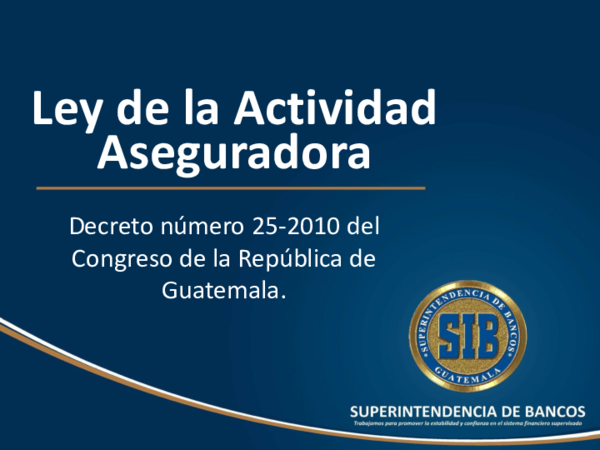 (PDF) Ley de la Actividad Aseguradora