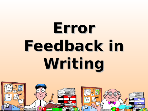 (PPT) Error Feedback in Writing