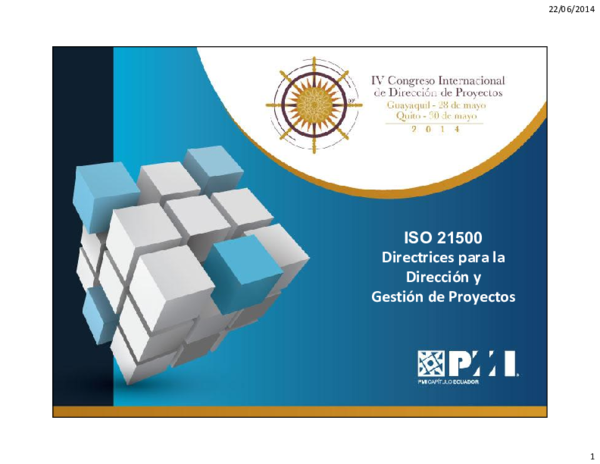 (PDF) ISO 21500 Directrices para la Dirección y Gestión de Proyectos