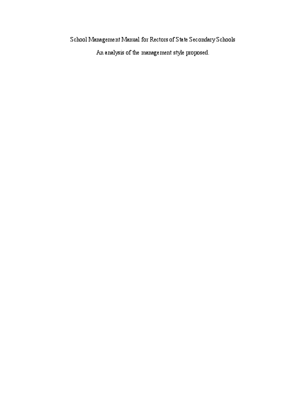 (DOC) School Management Manual for Rectors of State Secondary Schools ...