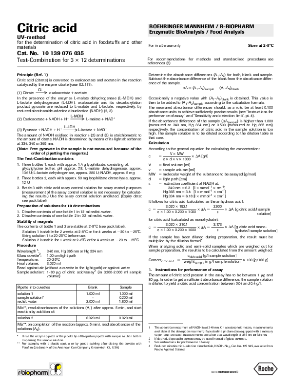(PDF) Citric acid