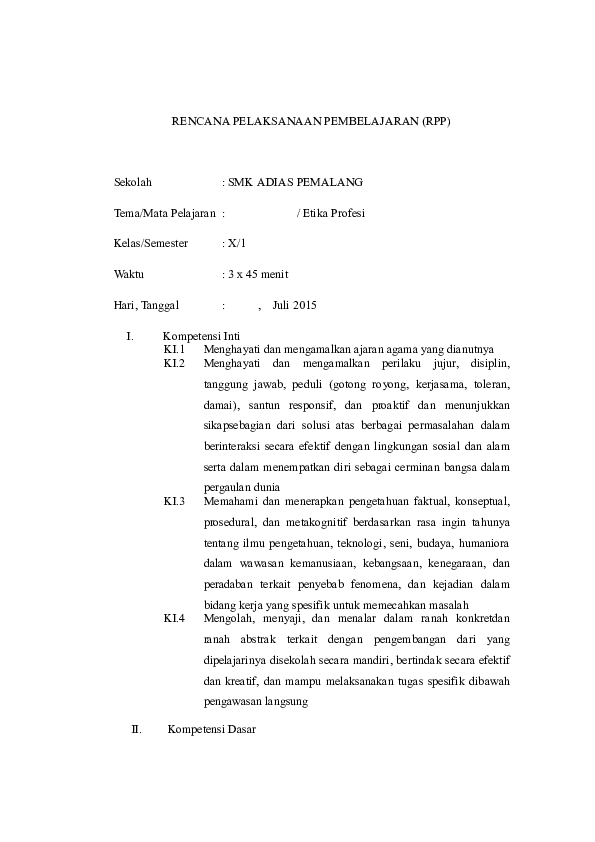 (DOC) contoh rpp