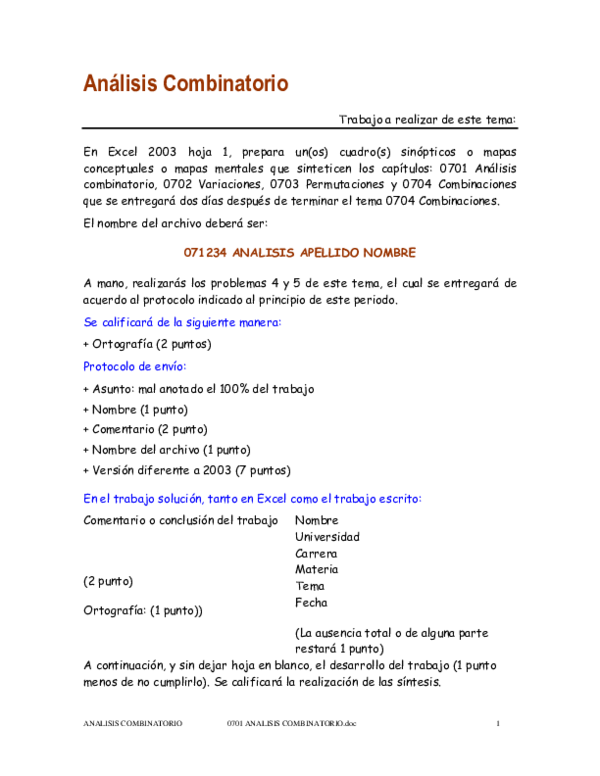 (PDF) Análisis Combinatorio