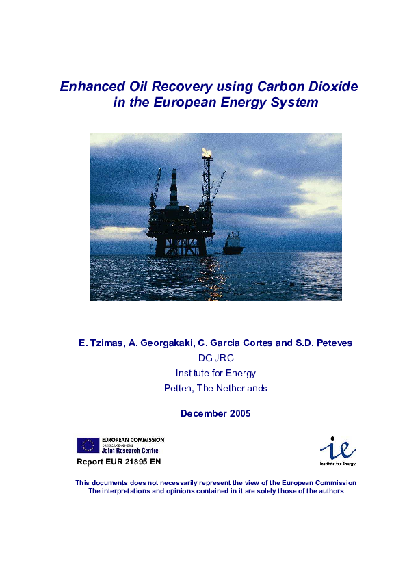 (PDF) Enhanced Oil Recovery using Carbon Dioxide in the European Energy ...
