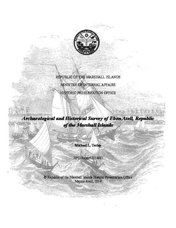 (PDF) Archaeological and Historical Survey of Ebon Atoll, Republic of ...