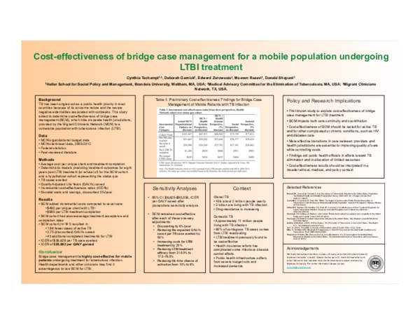 Cost-effectiveness of bridge case management for a mobile population ...