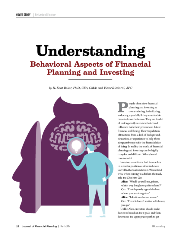 (PDF) Understanding Behavioral Aspects of Financial Planning and Investing