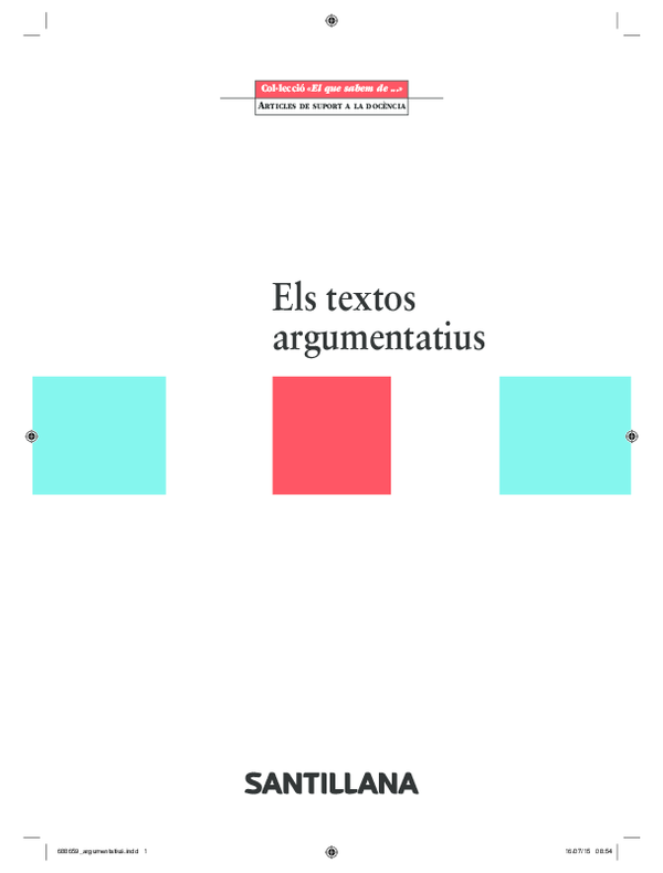 (PDF) Els textos argumentatius