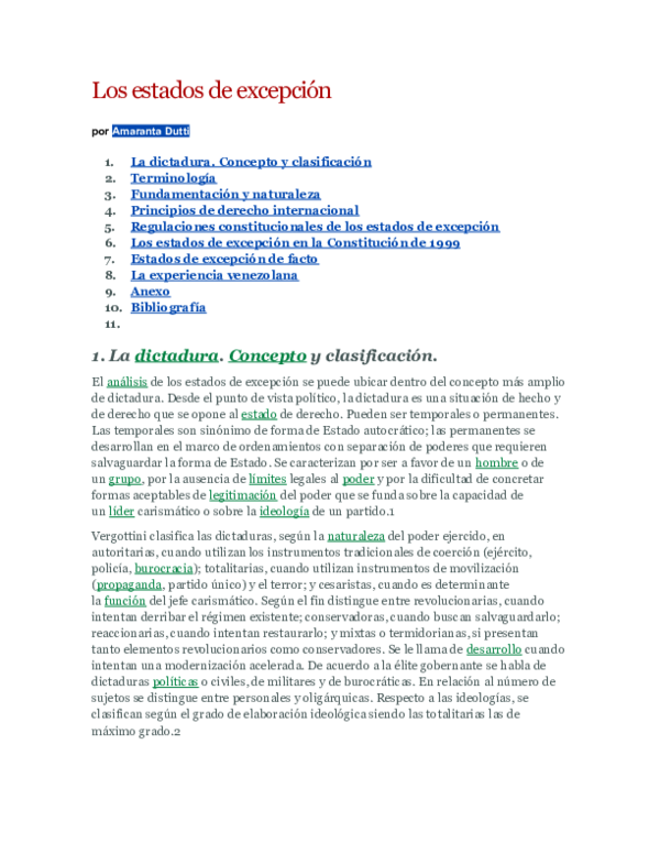 (DOC) Los estados de excepcion