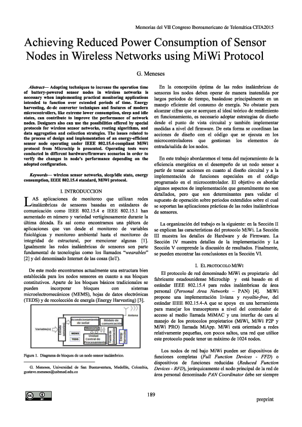 (PDF) Achieving Reduced Power Consumption of Sensor Nodes in Wireless ...