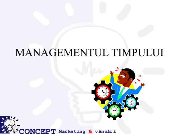 (PDF) MANAGEMENTUL TIMPULUI
