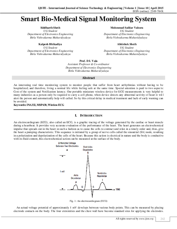 (PDF) SMART BIO-MEDICAL SIGNAL MONITORING SYSTEM