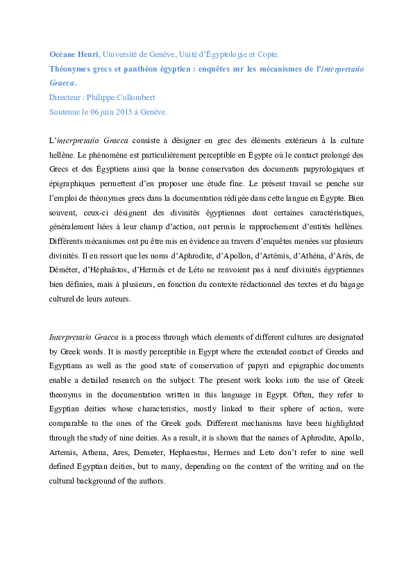 (PDF) PhD Thesis abstract