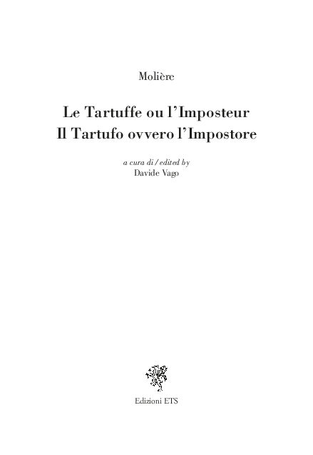 (PDF) Molière, Le Tartuffe ou l'imposteur