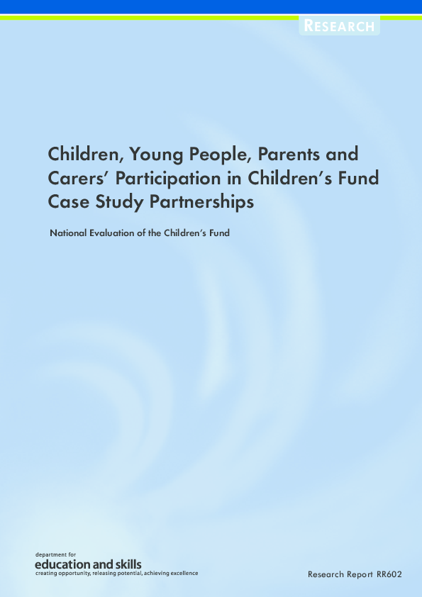 (DOC) Unit 012 Understand Partnership Working in Services for Children ...