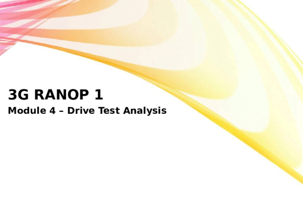 (PPT) 3G drive-test-analysis