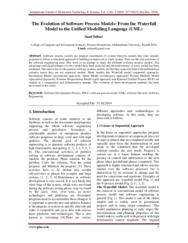 (PDF) The Evolution of Software Process Models: From the Waterfall ...