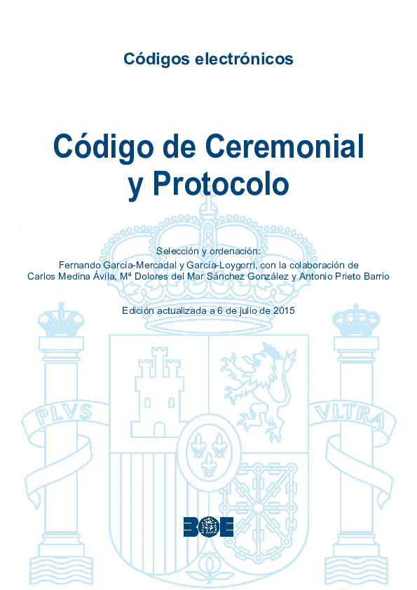 (PDF) Código de Ceremonial y protocolo