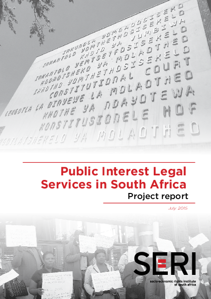 (PDF) Public Interest Legal Services in South Africa: Project Report