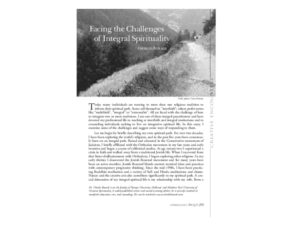 (PDF) Facing the Challenges of Integral Spirituality