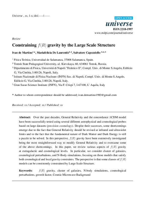 Constraining F R Gravity By The Large Scale Structure