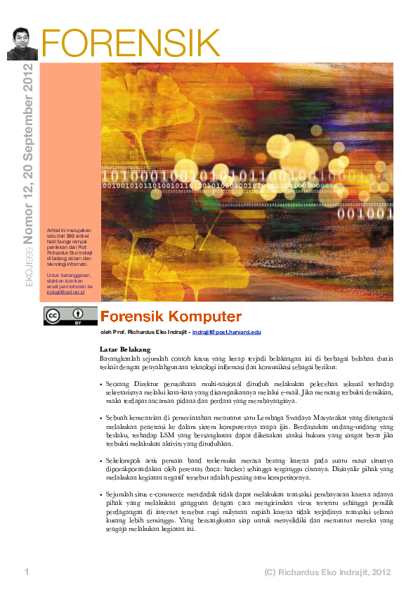 (PDF) Forensik Komputer