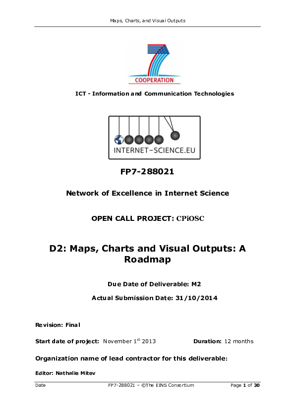 (PDF) Maps, Charts and Visual Outputs: A Roadmap in Online Research