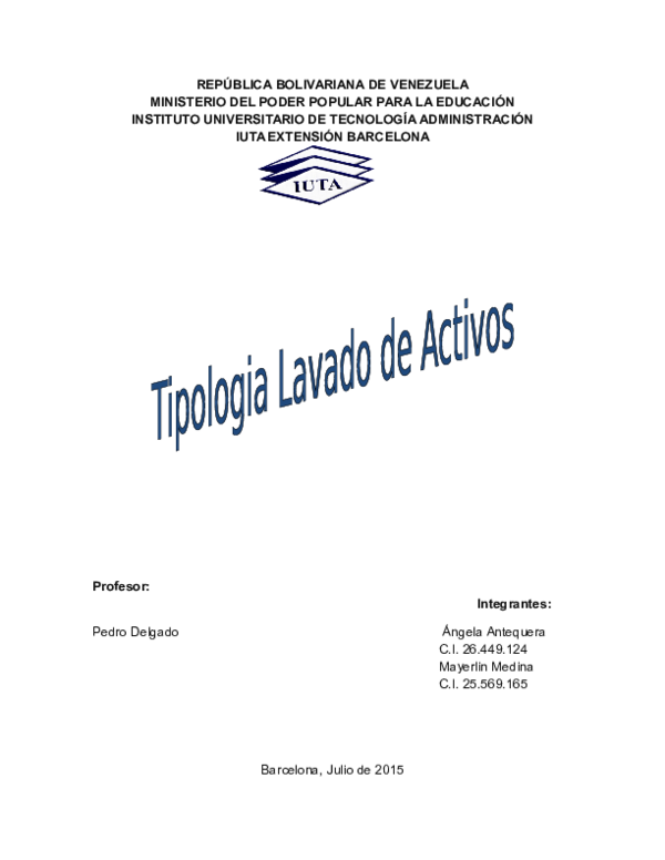(DOC) REPÚBLICA BOLIVARIANA DE VENEZUELA MINISTERIO DEL PODER POPULAR ...
