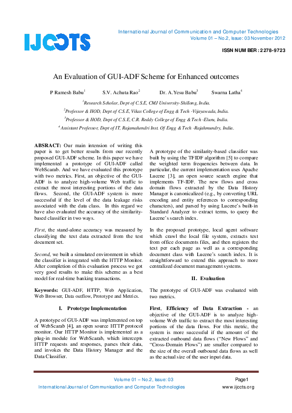 (PDF) S.V.ACHUTA RAO RESEARCH SCHOLAR KRISHNA UNIVERSITY