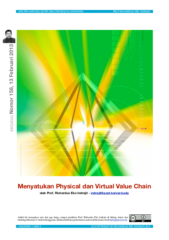 (PDF) Menyatukan Physical dan Virtual Value Chain