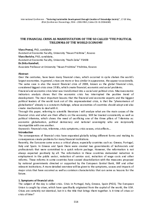 (PDF) Vlora Prenaj, Vlora Berisha, Drita Konxheli - The financial ...