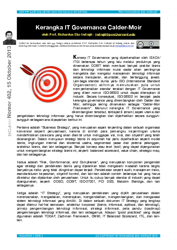 (PDF) Kerangka IT Governance Calder-Moir
