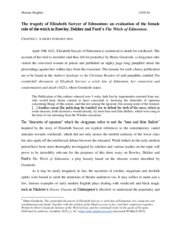 (PDF) The tragedy of Elizabeth Sawyer of Edmonton: an evaluation of the ...