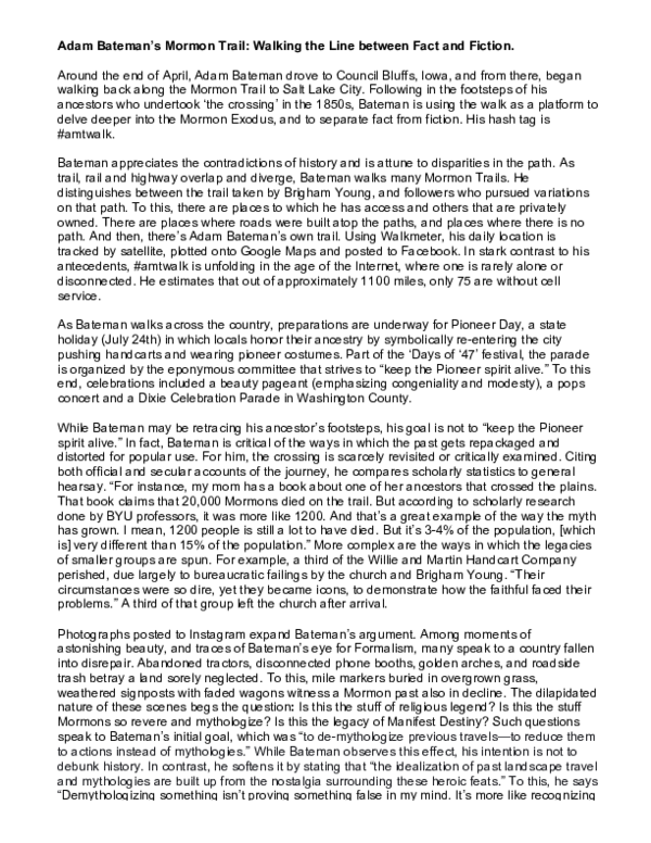(PDF) Adam Bateman's Mormon Trail.