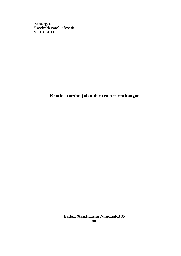 (PDF) Rambu-rambu jalan di area pertambangan