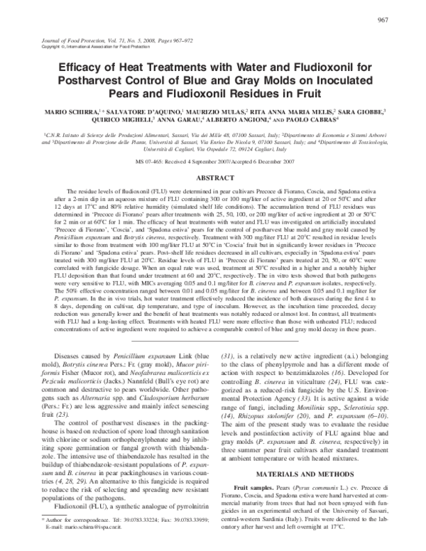 (PDF) JOURNAL OF FOOD PROTECTION 71 2008