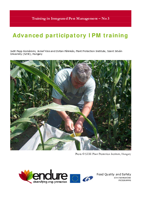 (PDF) Advanced participatory IPM training